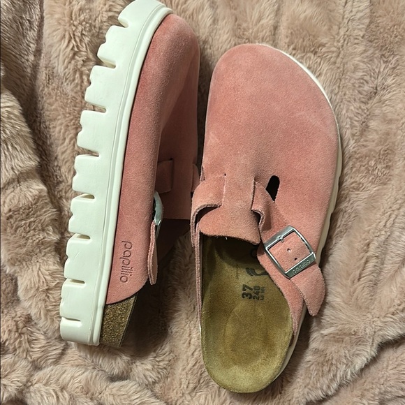 Birkenstock | Shoes | Birkenstock Papillio Clogs In Pink | Poshmark